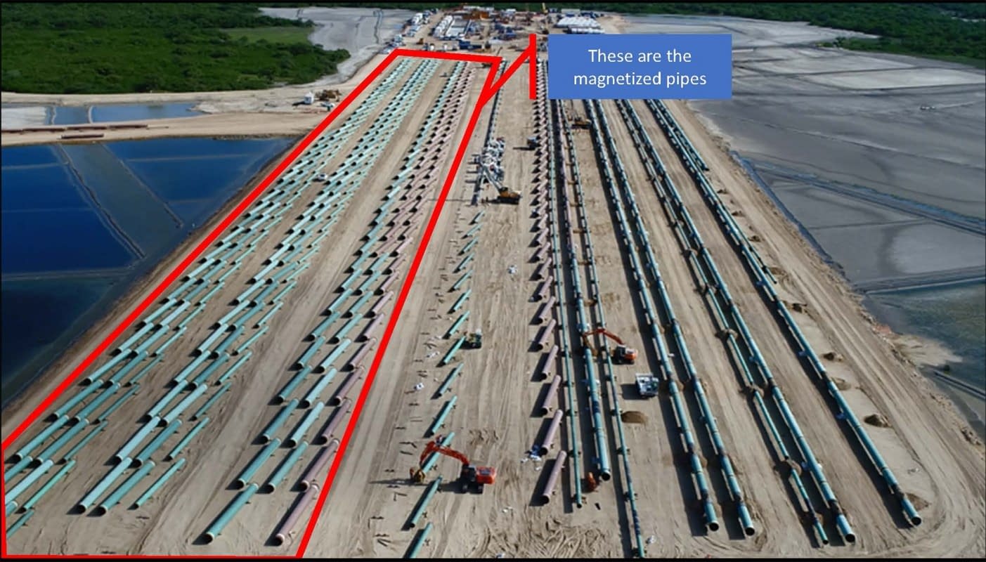 IDMAG demagnetizer used on the South Texas-Tuxpan Gas Pipeline ...